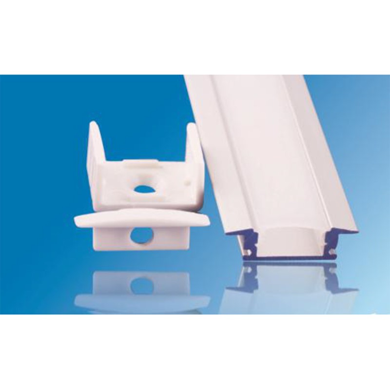 Profil perete incastrat pentru banda LED 7,4x24,7x2.000mm - Macro