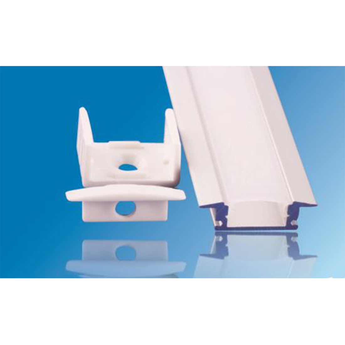 Profil perete incastrat pentru banda LED 7,4x24,7x2.000mm - Macro